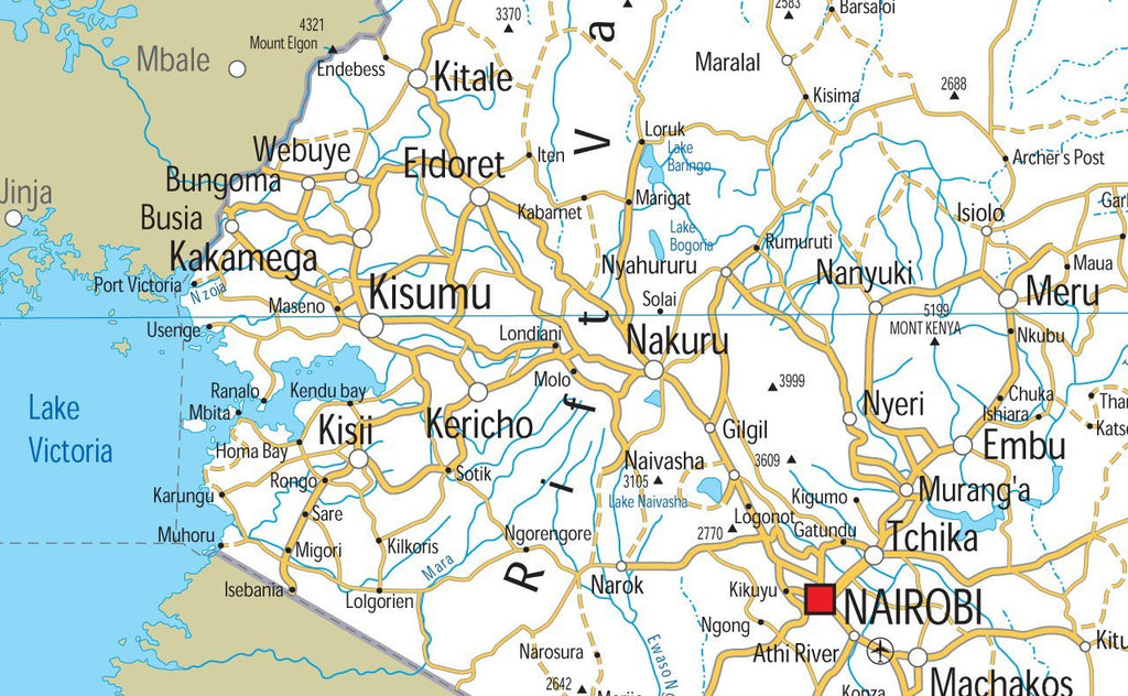 Kenya Road Map | I Love Maps