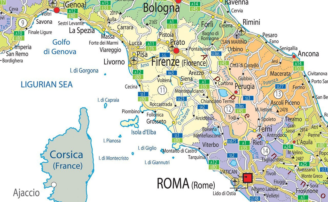 Italy Political Map– I Love Maps