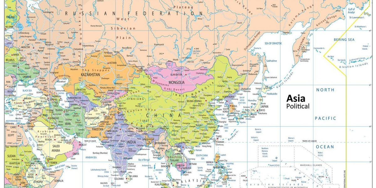Asia Political Map– I Love Maps