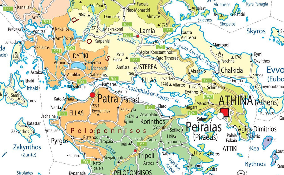 Greece Political Map– I Love Maps