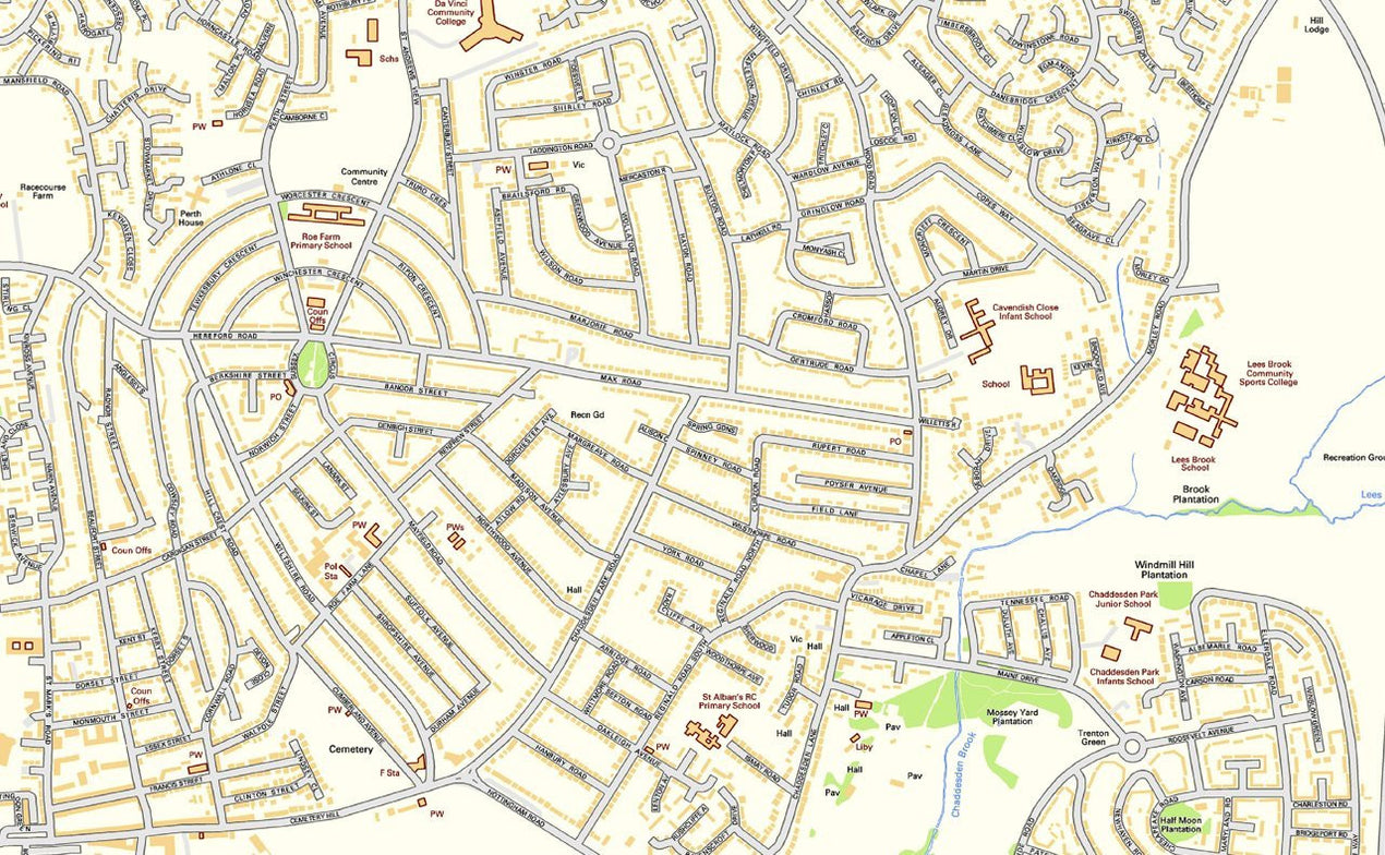 Derby Street Map– I Love Maps
