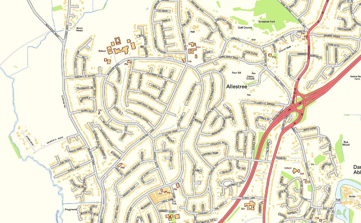 Derby Street Map– I Love Maps