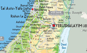Israel Physical Map– I Love Maps