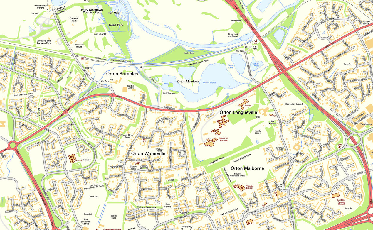 Peterborough Street Map– I Love Maps