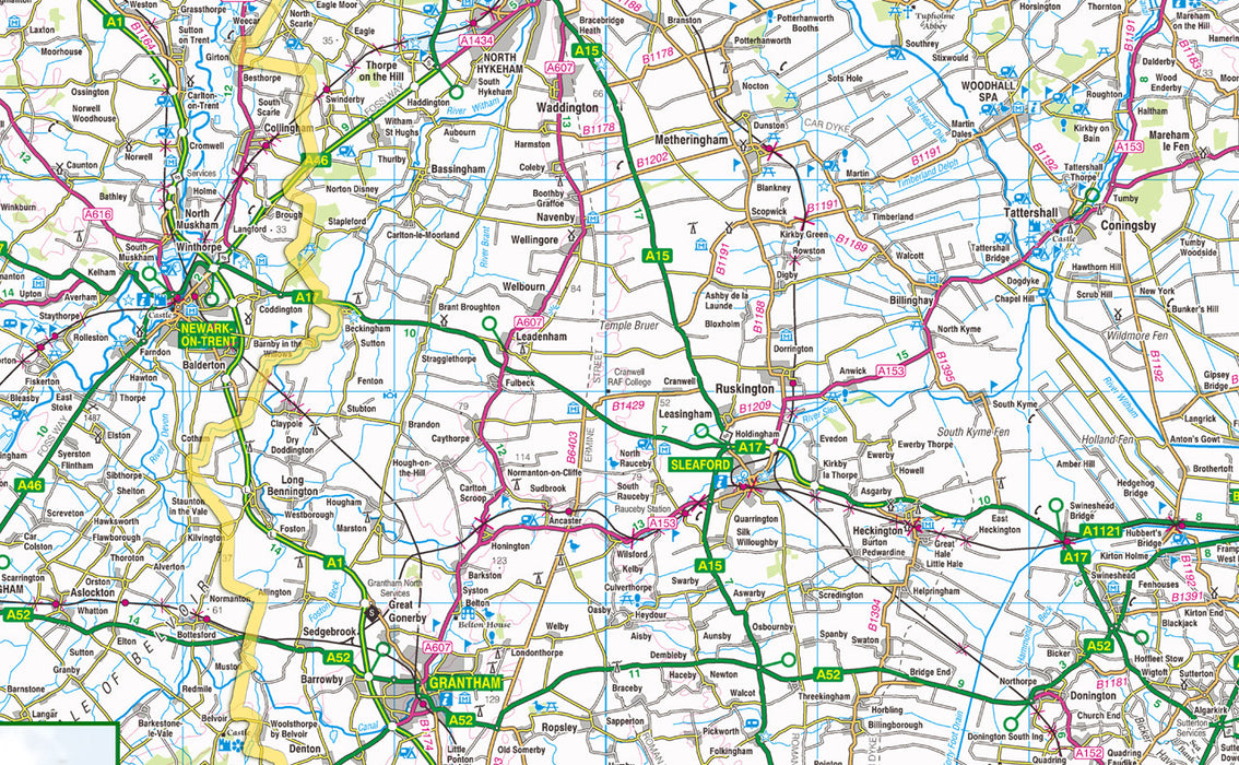 Lincolnshire County Map– I Love Maps