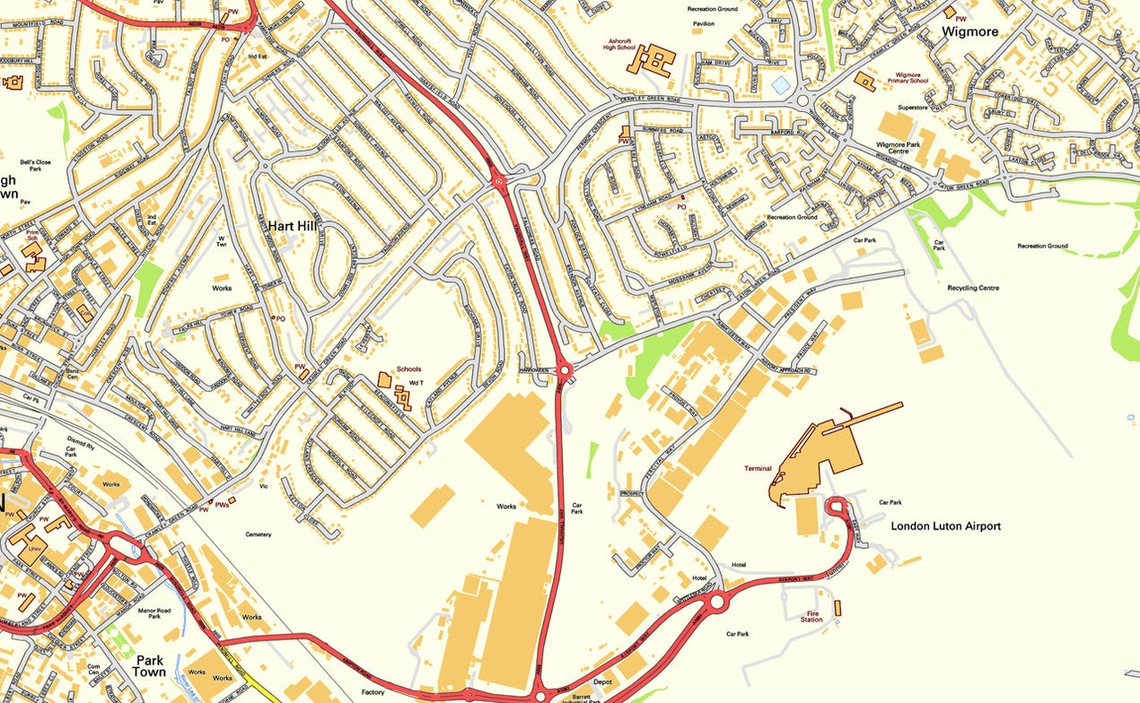 Luton Street Map– I Love Maps