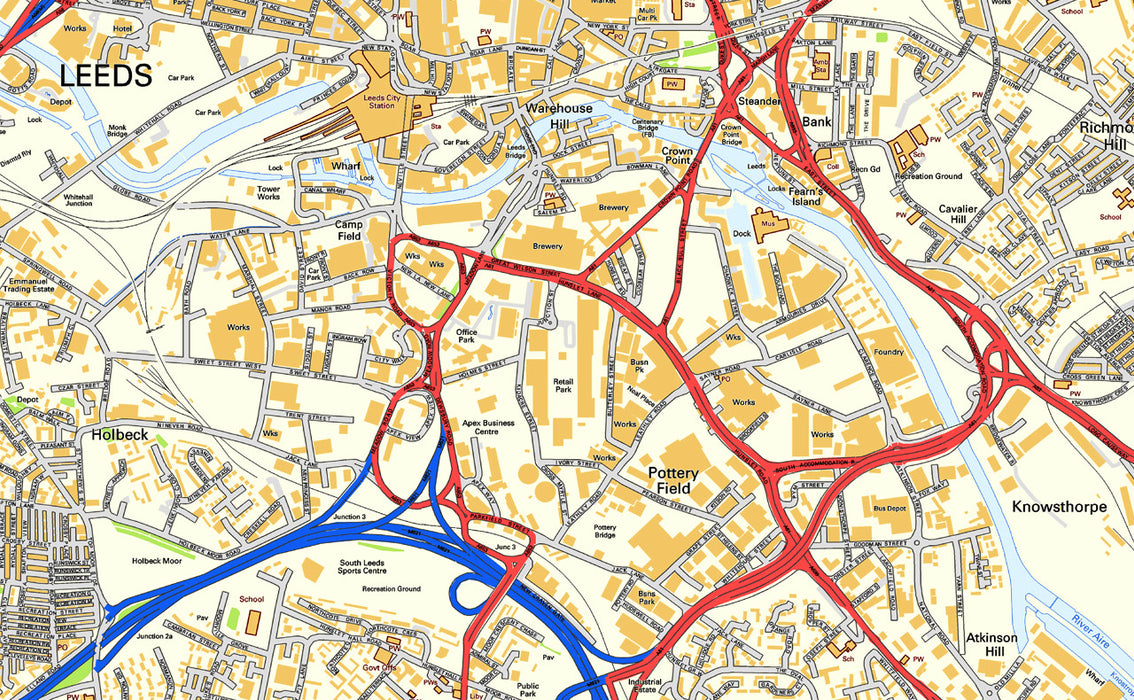 Leeds City Centre Street Map– I Love Maps