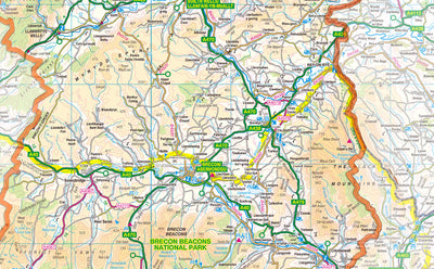 Powys County Map– I Love Maps
