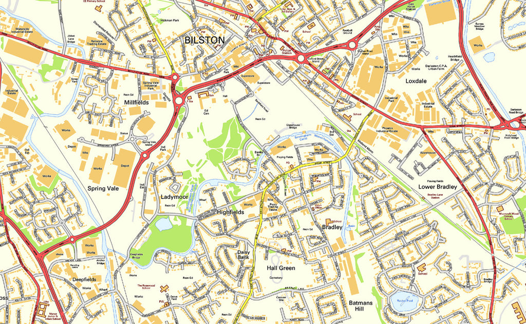 Wolverhampton Street Map | I Love Maps