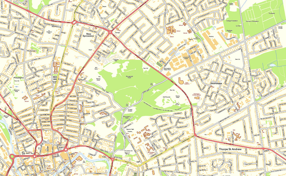 Norwich Street Map– I Love Maps