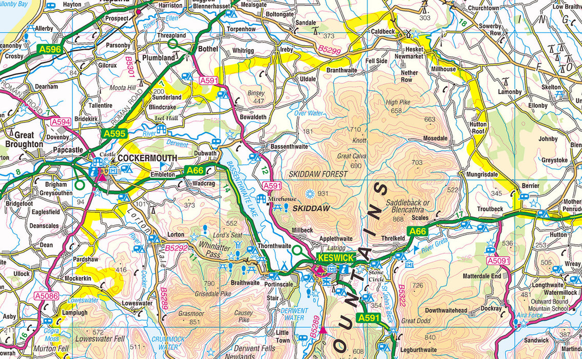 The Lake District National Park Map Poster Print– I Love Maps