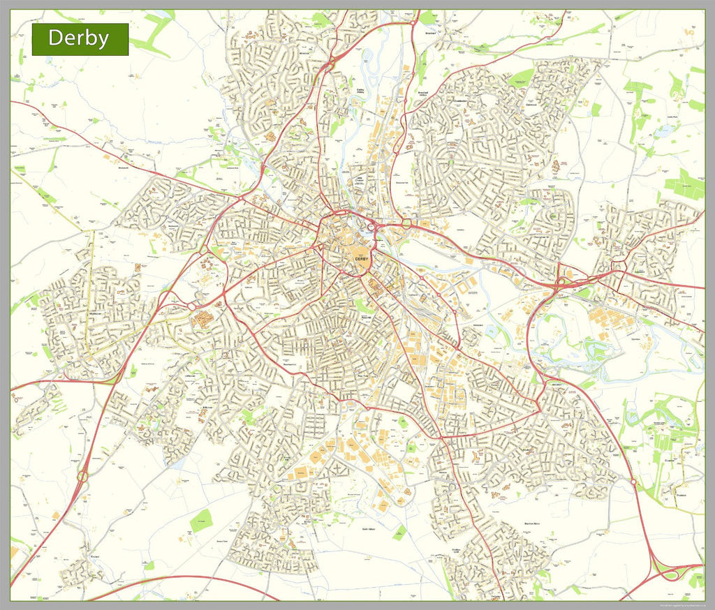 Derby Street Map | I Love Maps