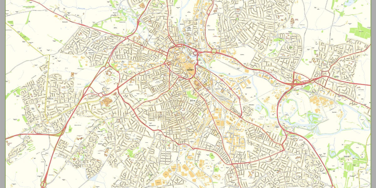 Derby Street Map– I Love Maps