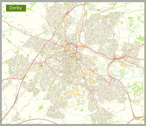 Derby Street Map– I Love Maps