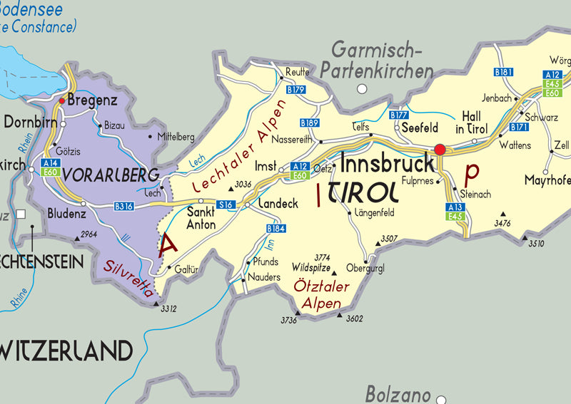 Austria Political Map– I Love Maps