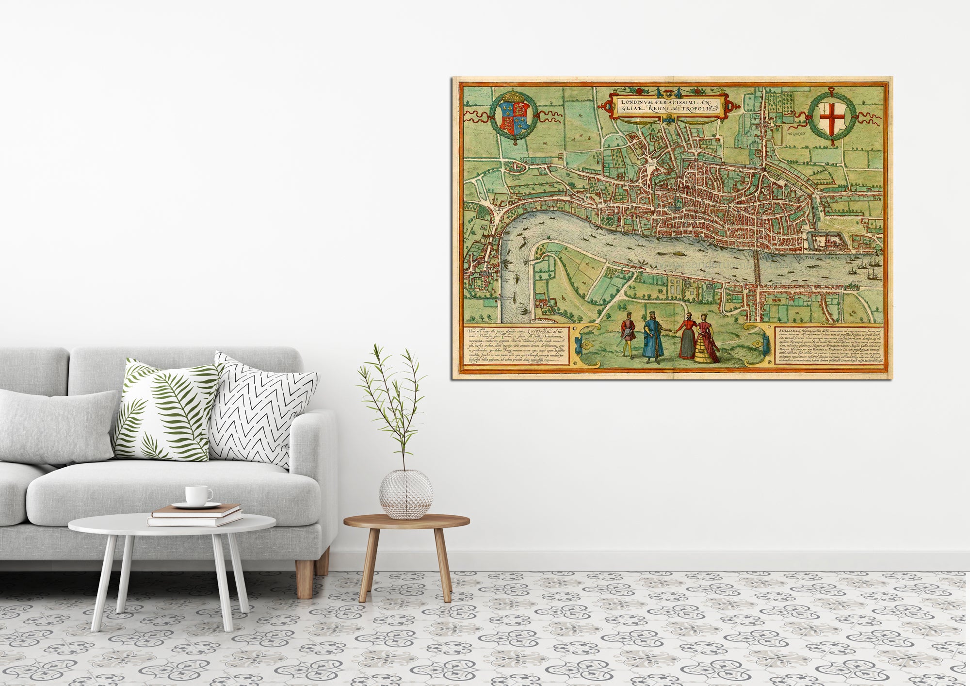 1572 - Map of Elizabethan London by Braun & Hogenberg– I Love Maps