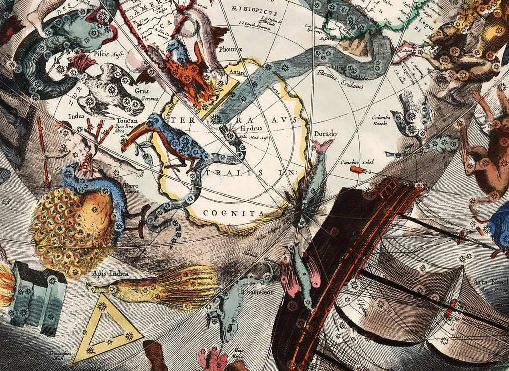 Antique 1661 Celestial Map by Andreas Cellarius | I Love Maps