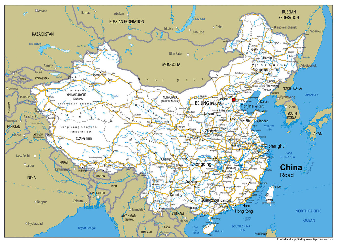 China Road Map– I Love Maps