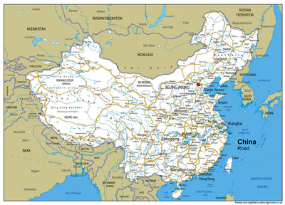 China Road Map– I Love Maps