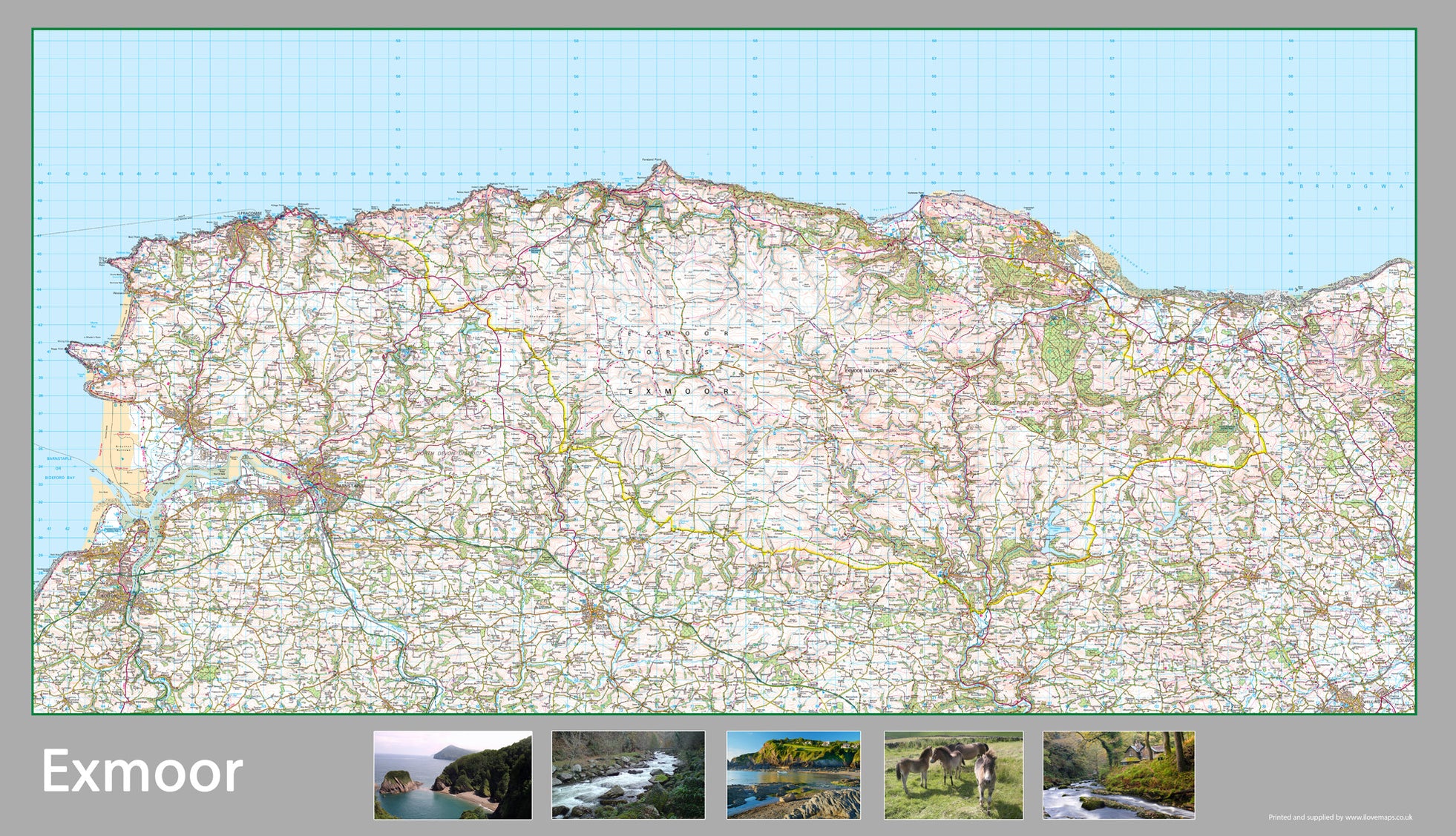 Exmoor Map– I Love Maps
