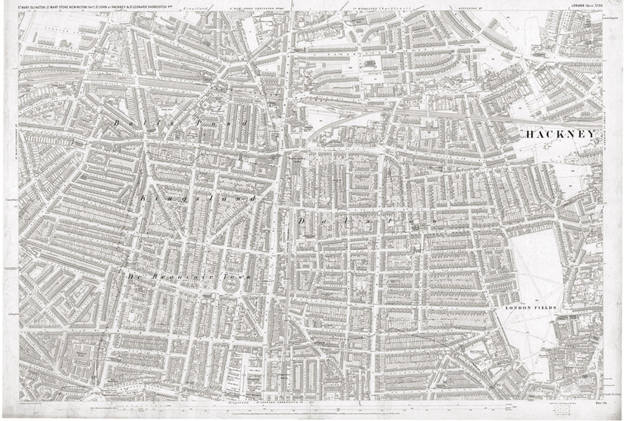 London 1872 Ordnance Survey Map - Sheet XVIII - Kingsland– I Love Maps