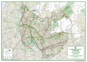 Redbridge London Borough Map– I Love Maps
