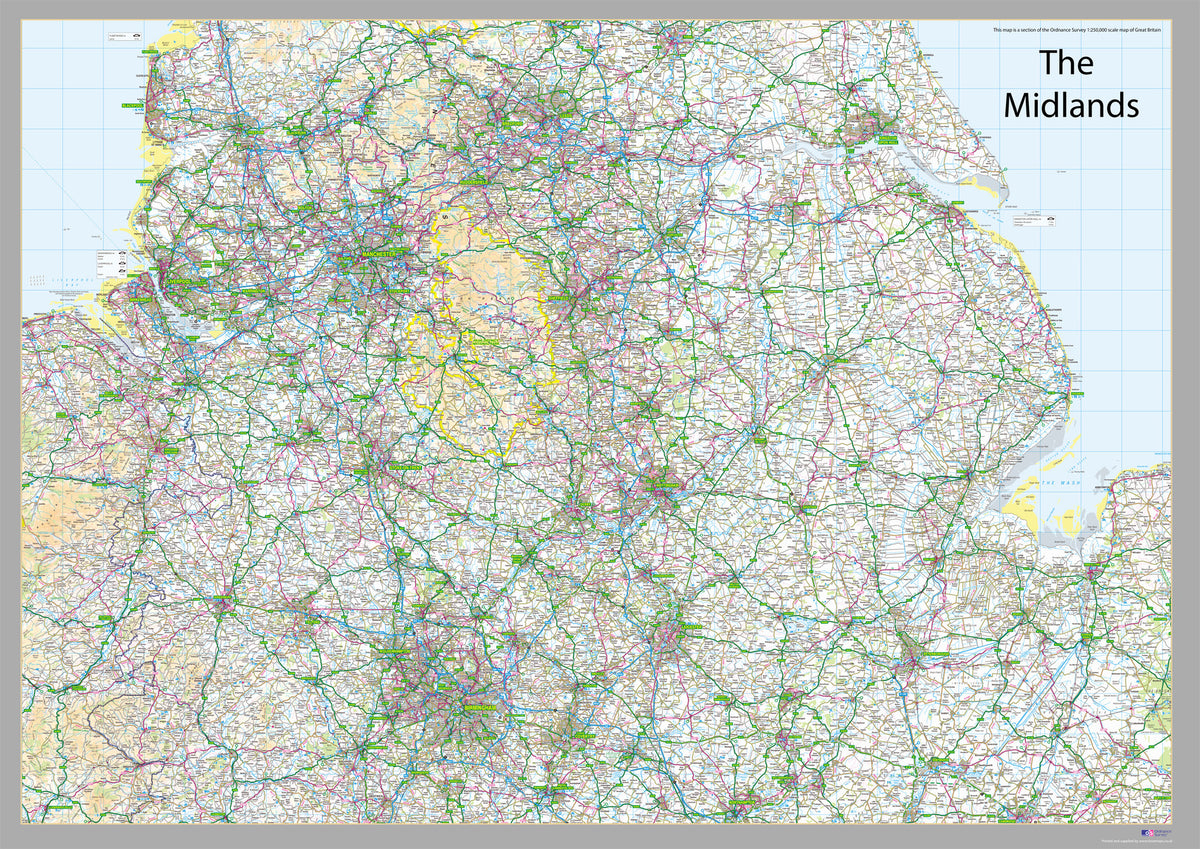 The Midlands Map– I Love Maps