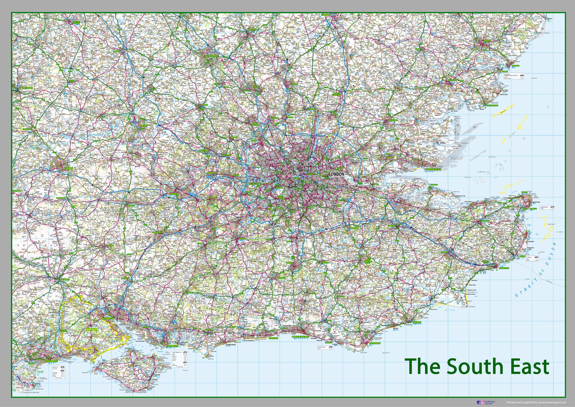The South East Map– I Love Maps