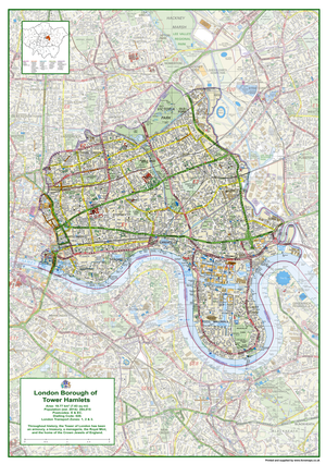 Tower Hamlets London Borough Map– I Love Maps