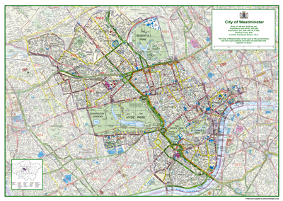 Westminster London Borough Map– I Love Maps