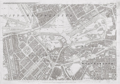 London 1872 Ordnance Survey Map - Sheet XLIII - Westminster– I Love Maps