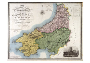 1834 - Map Of Cardigan by C.J Greenwood– I Love Maps