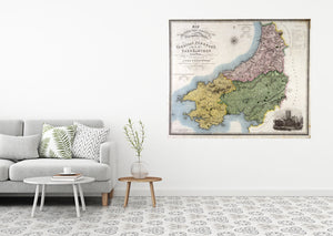 1834 - Map Of Cardigan by C.J Greenwood– I Love Maps