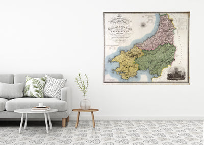 1834 - Map Of Cardigan by C.J Greenwood– I Love Maps