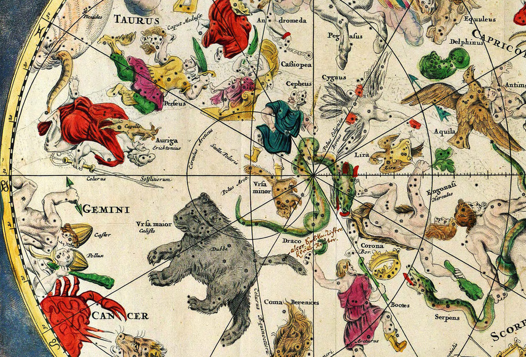 Antique 1670 Celestial Map by Frederik de Wit | I Love Maps