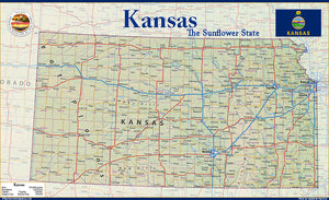 Kansas Physical State Map– I Love Maps
