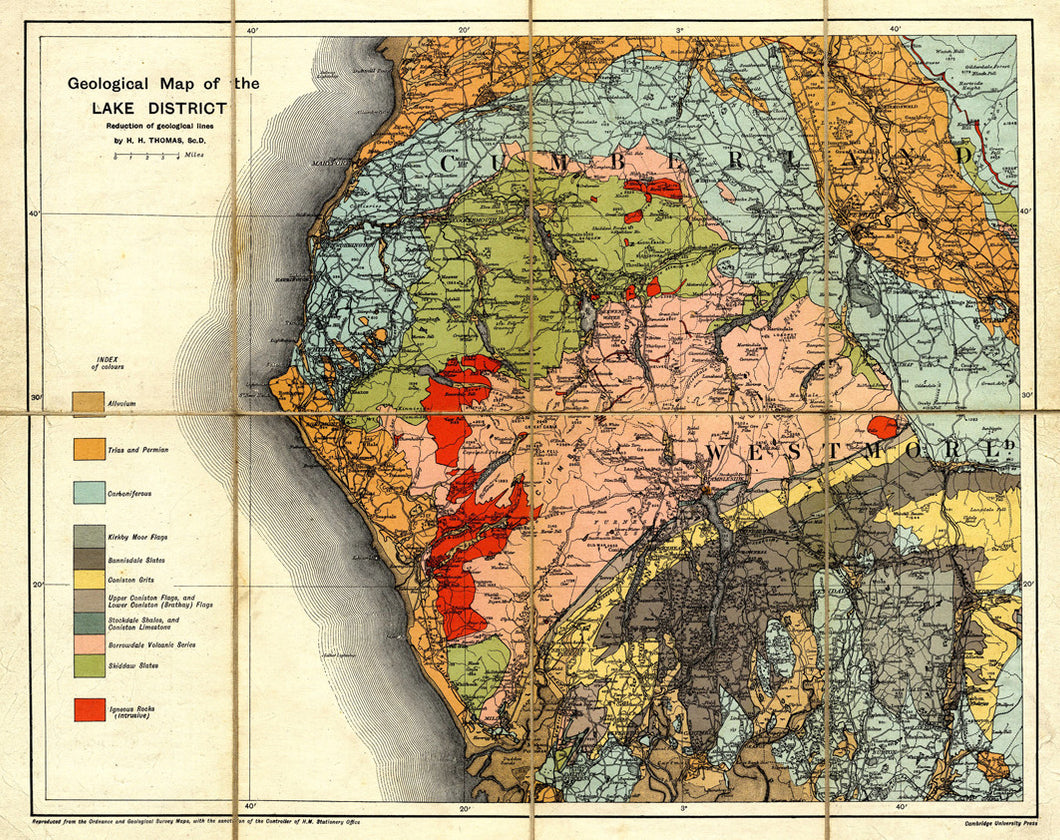 Geological Map of The Lake District– I Love Maps