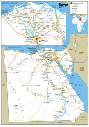 Egypt Road Map– I Love Maps