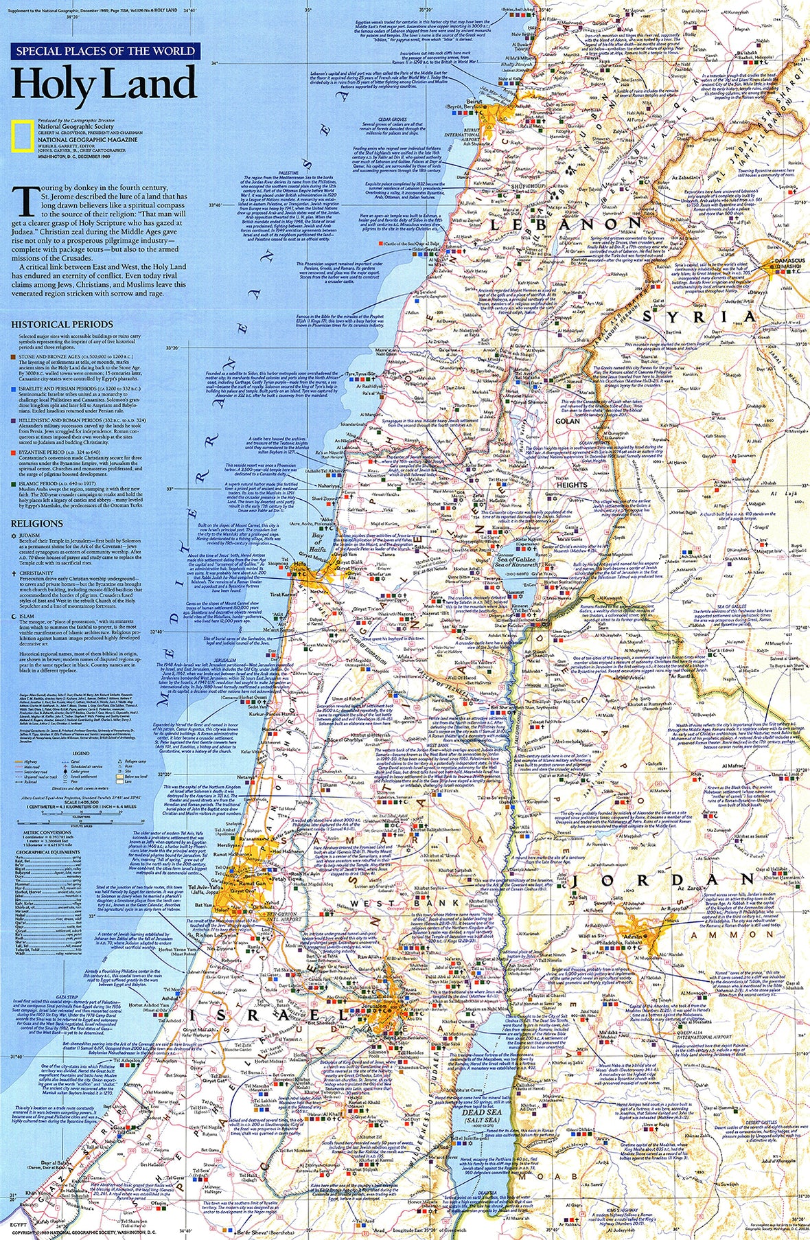National Geographic Holy Land Map– I Love Maps
